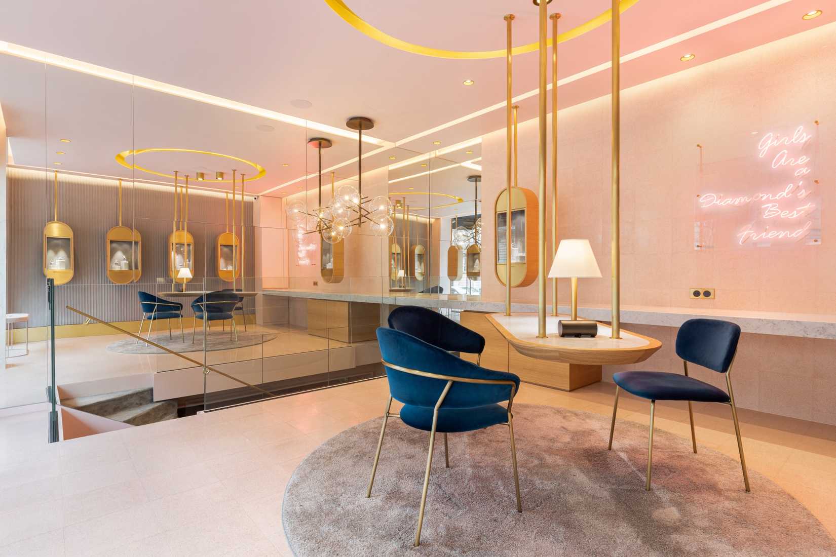 Aménagement d'une bijouterie par un architecte d'intérieur